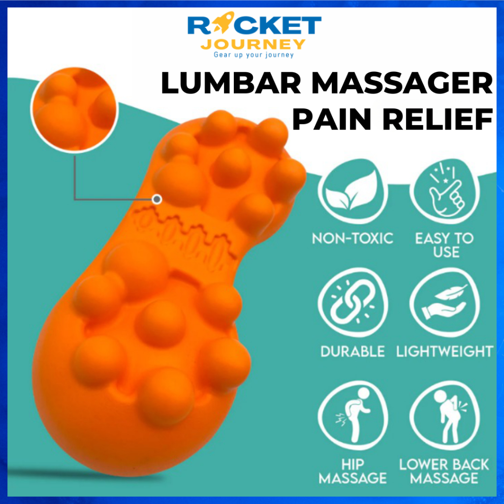 8-shaped Lumbar Massager Hip & Butt Stretcher for Sciatica Pain 14 ...