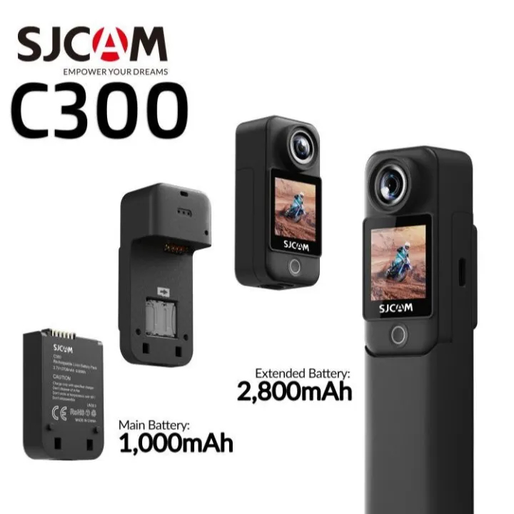 SJCAM C300 4K Pocket Action Camera 6-Axis GYRO Image Stabilization Super Night Vision WiFi ...