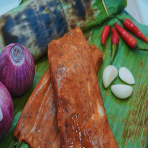 Golden Palm 10 Sticks Frozen Banana Leaf /Box Otah (Cooked Fish) -包otah ...