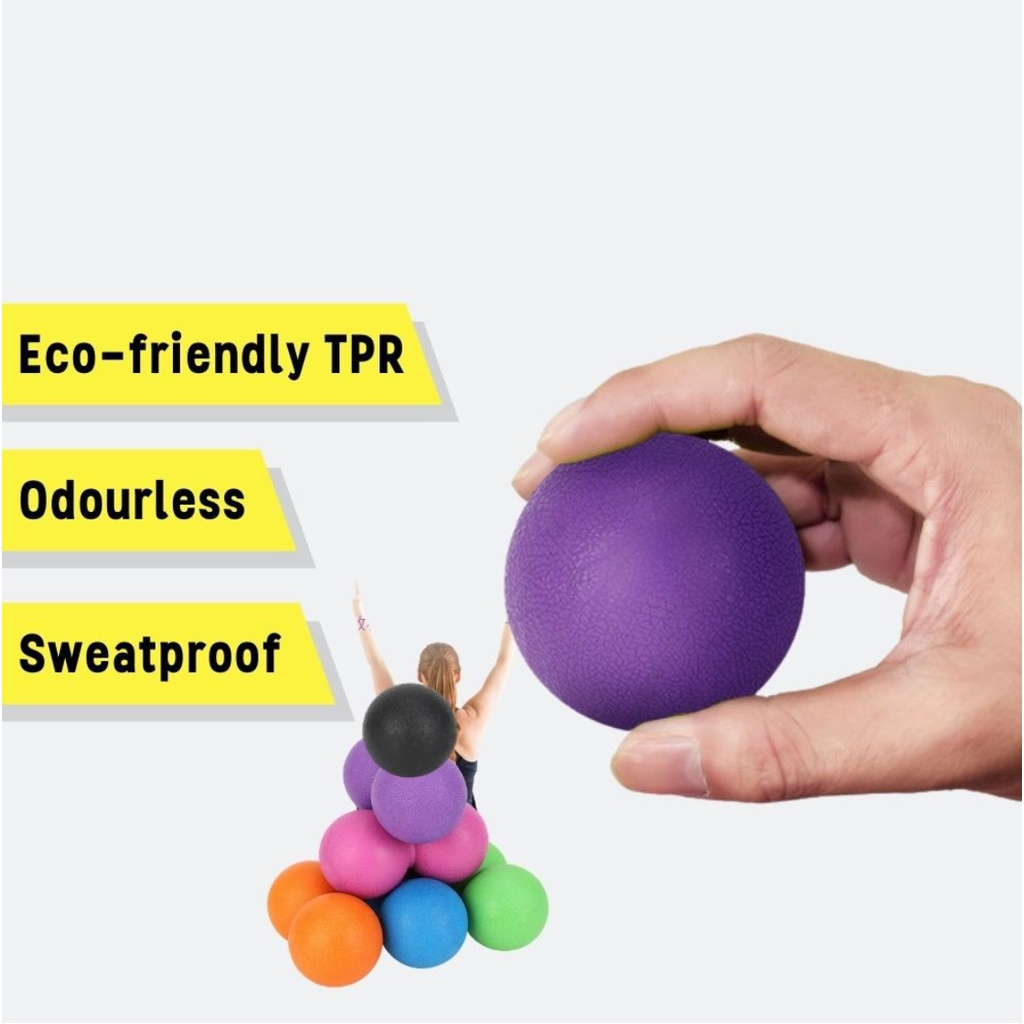 Massage Ball | Lacrosse Ball | Hard Massage Therapy Ball | Muscle ...