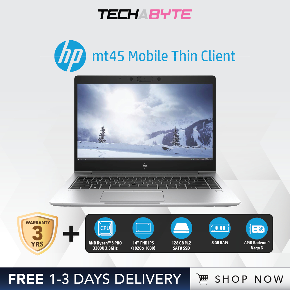 HP mt45 Mobile Thin Client | 14" FHD IPS | 8 GB RAM | 128 GB SSD ...