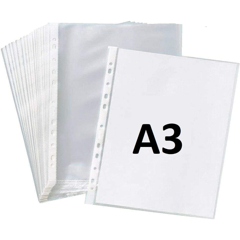 Sheet Protectors A3 10pcs/pkt (Vertical / Horizontal) | Shopee Singapore