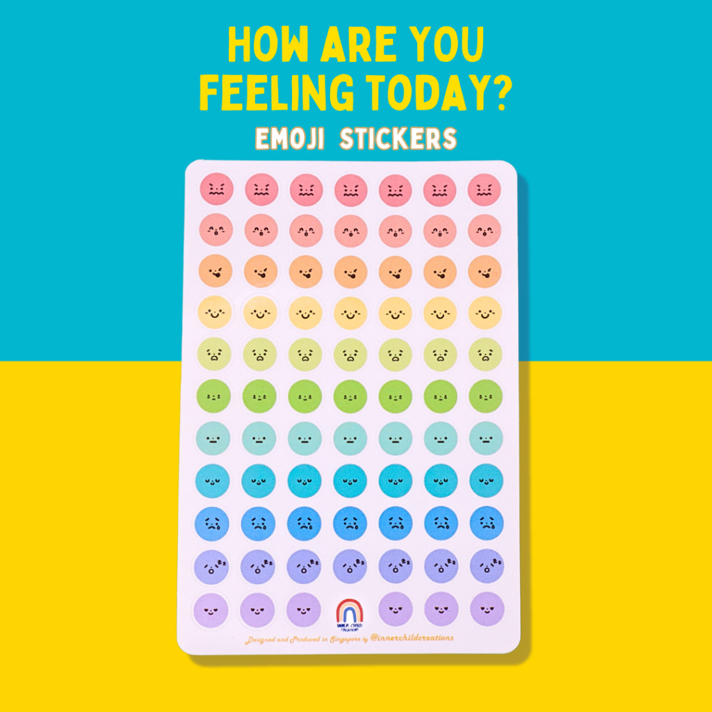 [MadeinSG] InnerChildCreations How Are You Feeling Emoji Stickers for ...