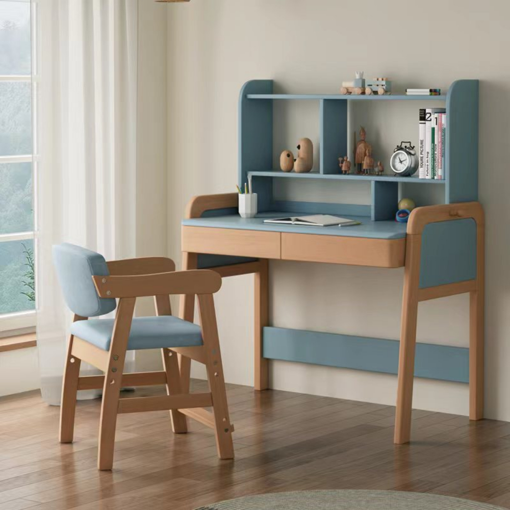 (Free Installation) Kids Study Desk with Chair / Wooden Children School Study Table | Shopee ...