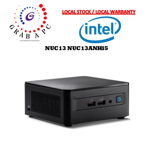 INTEL NUC 13 / NUC13 PRO KIT ARENA CANYON NUC13ANHI5 BAREBONE (WITH 3 PIN POWER CORD) MINI PC ...