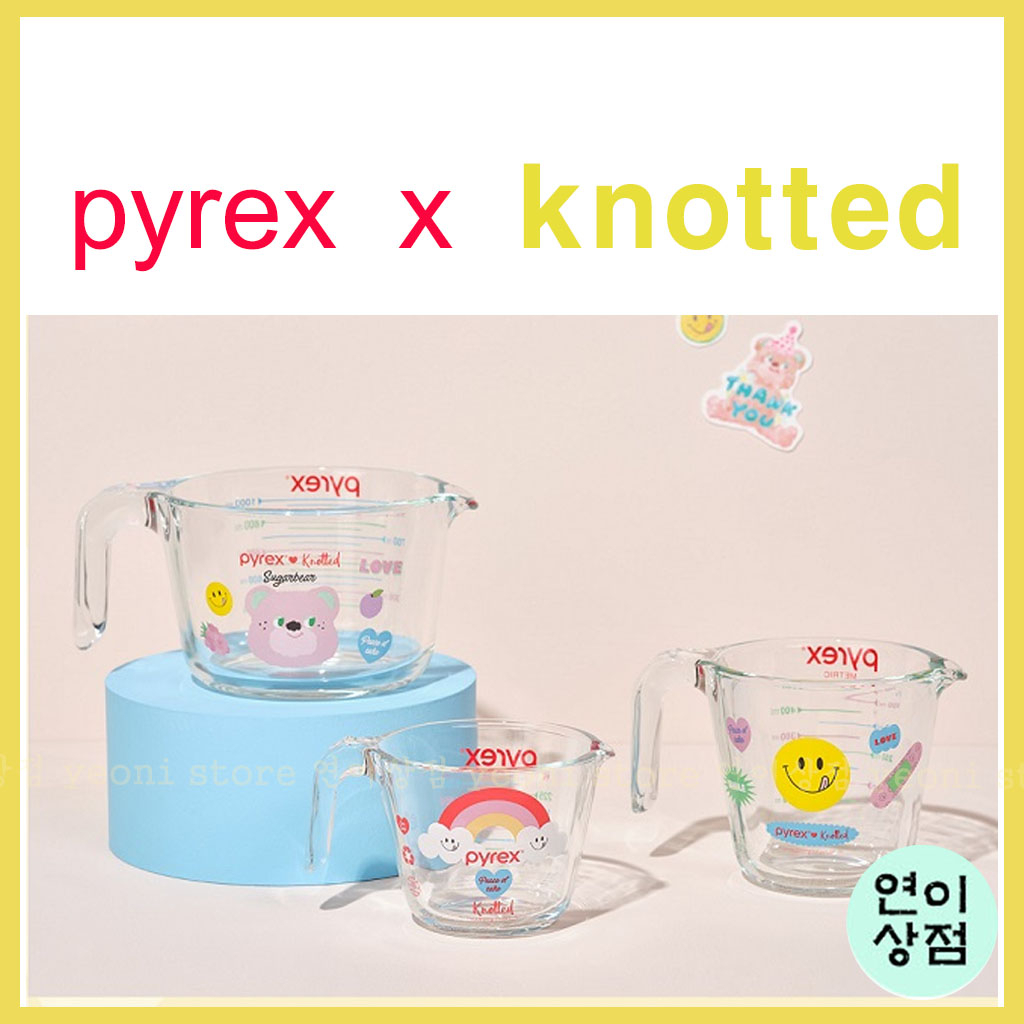 pyrex x knotted measuring glassess cup mixing bowl glass measuring ...