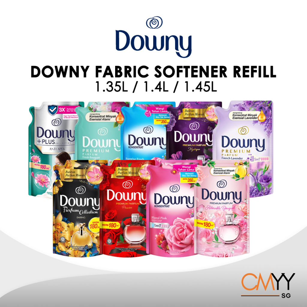 Downy [Buy 5 FREE 1] 1 ctn Fabric Softener Refill Pack, 1.35L / 1.45L | Shopee Singapore