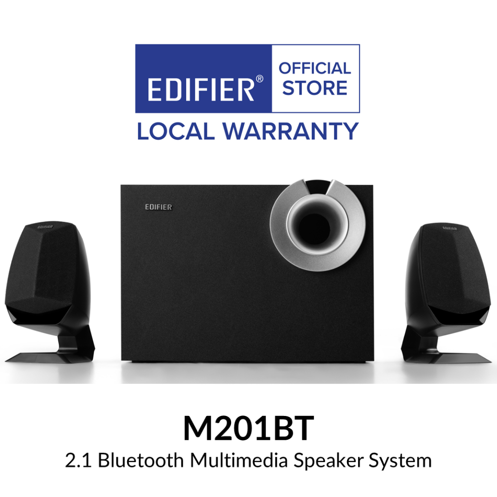 Edifier M201BT 2.1 Bluetooth Multimedia Speaker System | Shopee Singapore