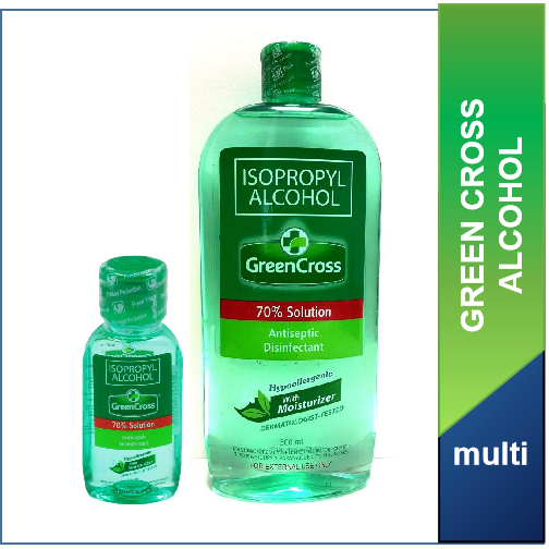Green Cross Isopropyl Alcohol 70% Solution, 60ml/ 500ml | Shopee Singapore