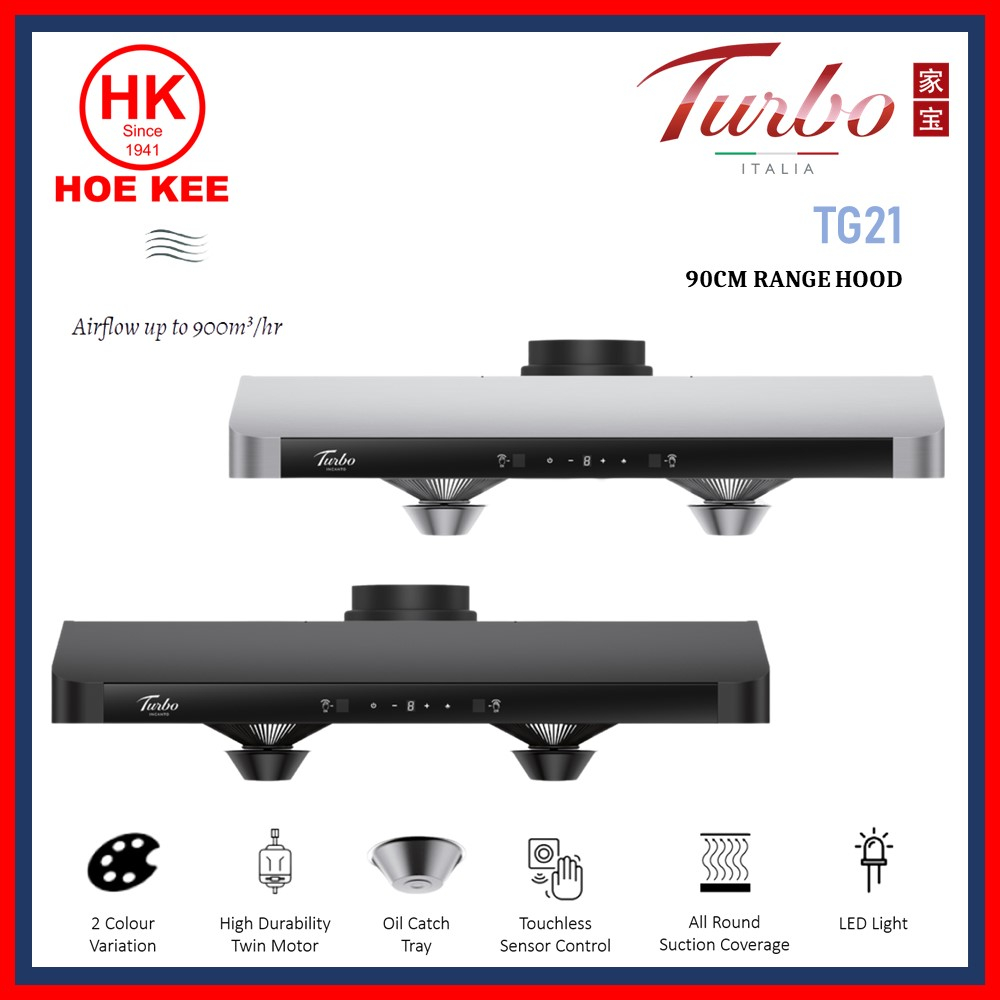 Turbo Incanto TG21 Series 90cm Range Hood | Shopee Singapore