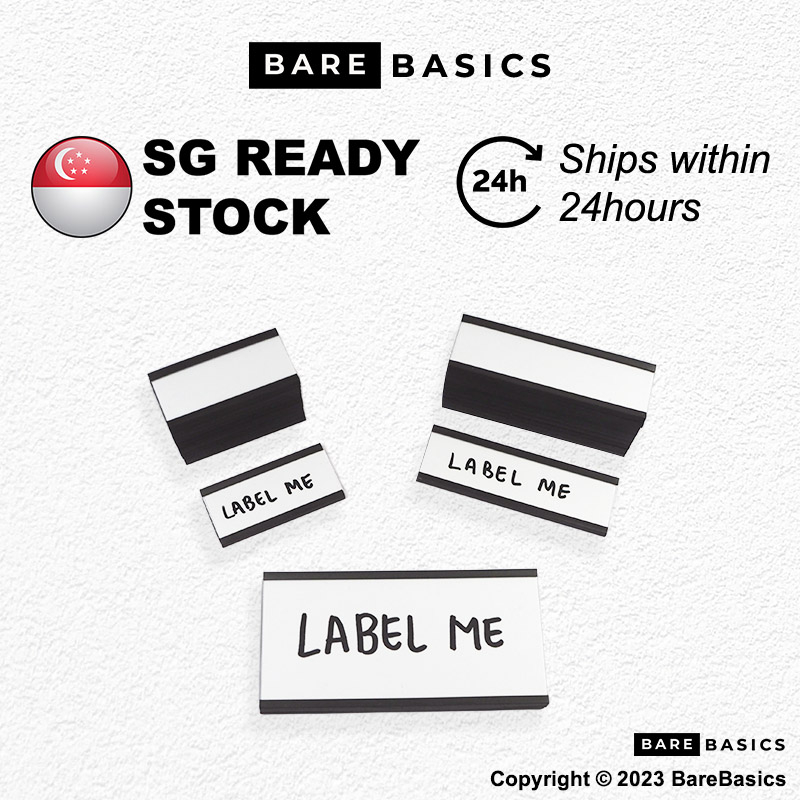 [SG Stock] Magnetic Label Holders Warehouse Rack Office Data Card Paper ...