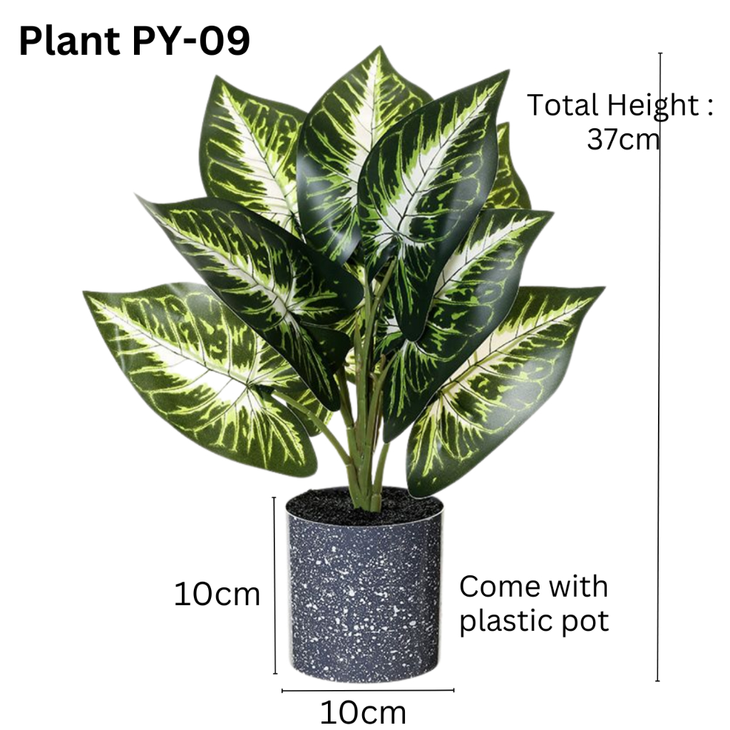Small Potted Artificial Table Plants Mini Fake Plant Faux Flower ...
