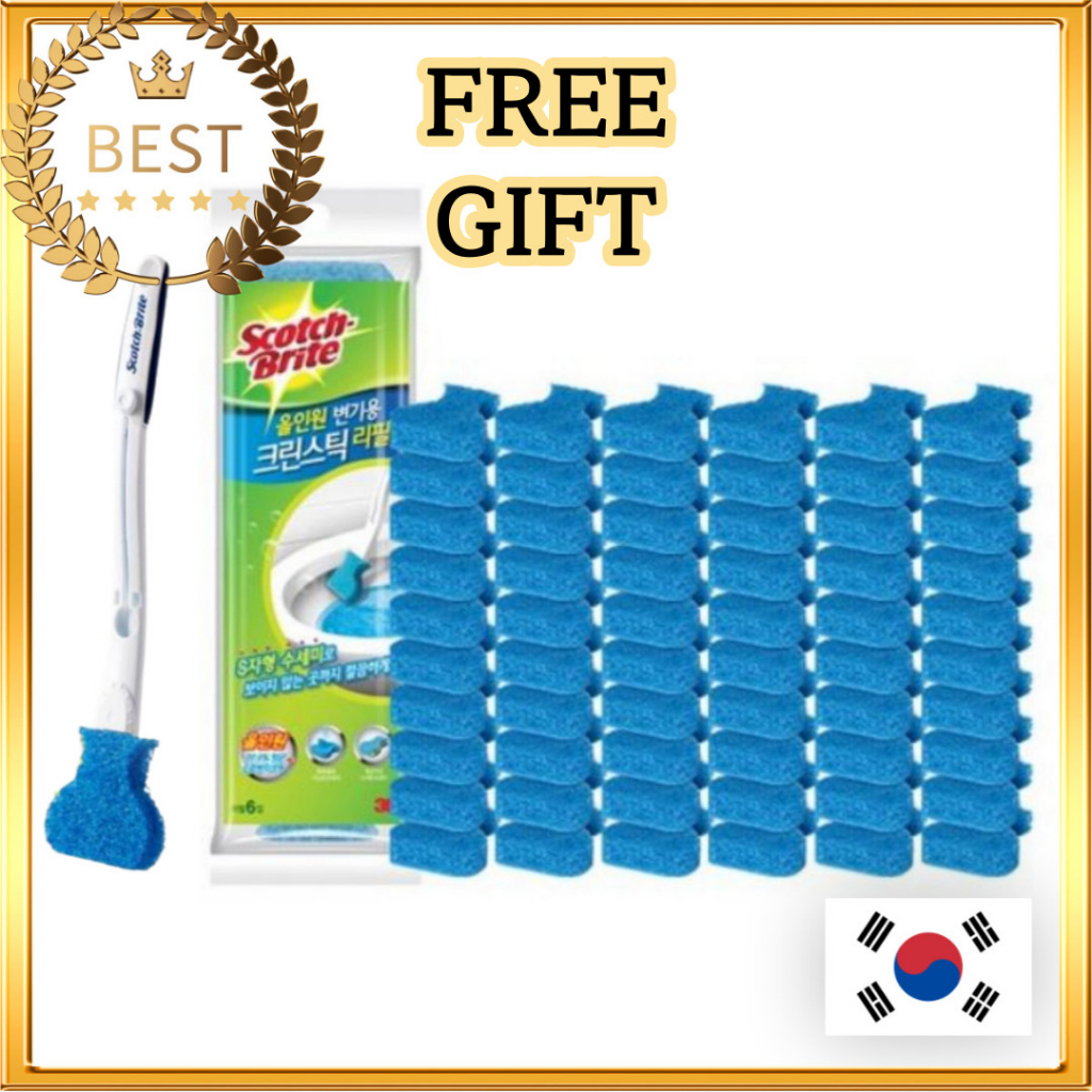 [3M] Scotch Brite Clean Stick Refills Collection│Bathroom Toilet ...