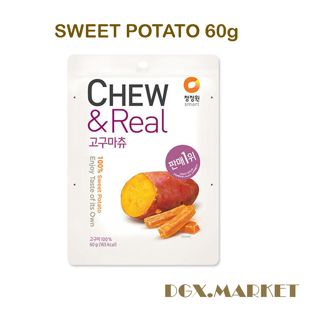 CHEW&REAL sweet potato sticks 60g/korean snacks/ diet | Shopee Singapore