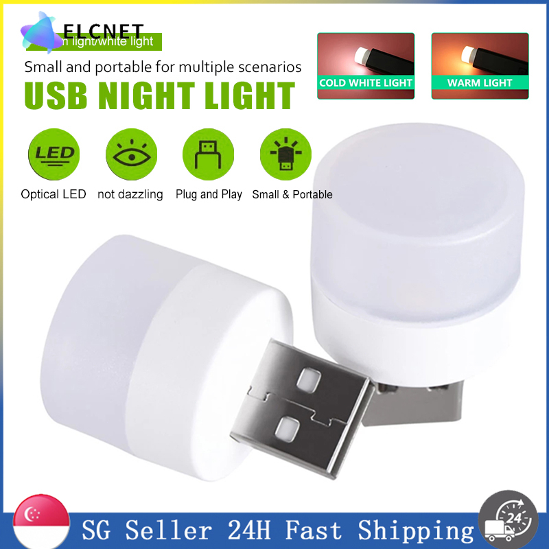 [SG Ready Stock] USB Plug Lamp LED Book Lamps USB Charging Night Lights ...