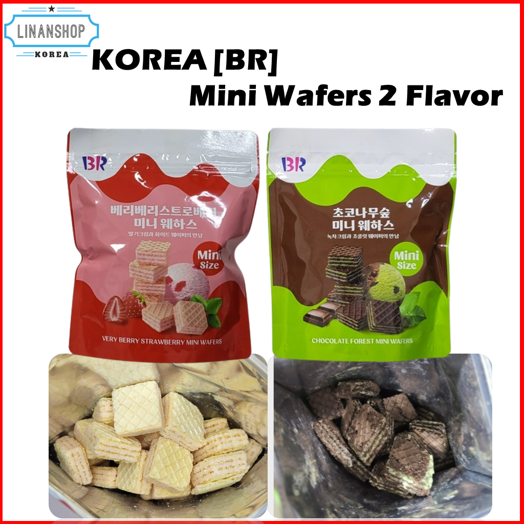 KOREA [BR] Baskinrobbins Mini Wafers 2 Flavor VERY BERRY STRAWBERRY ...
