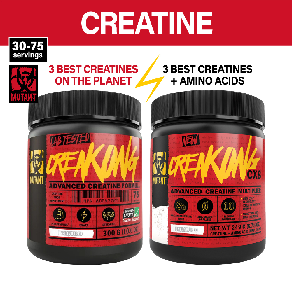 Mutant CREAKONG CX8, Creatine Monohydrate + Amino Acid Supplement ...