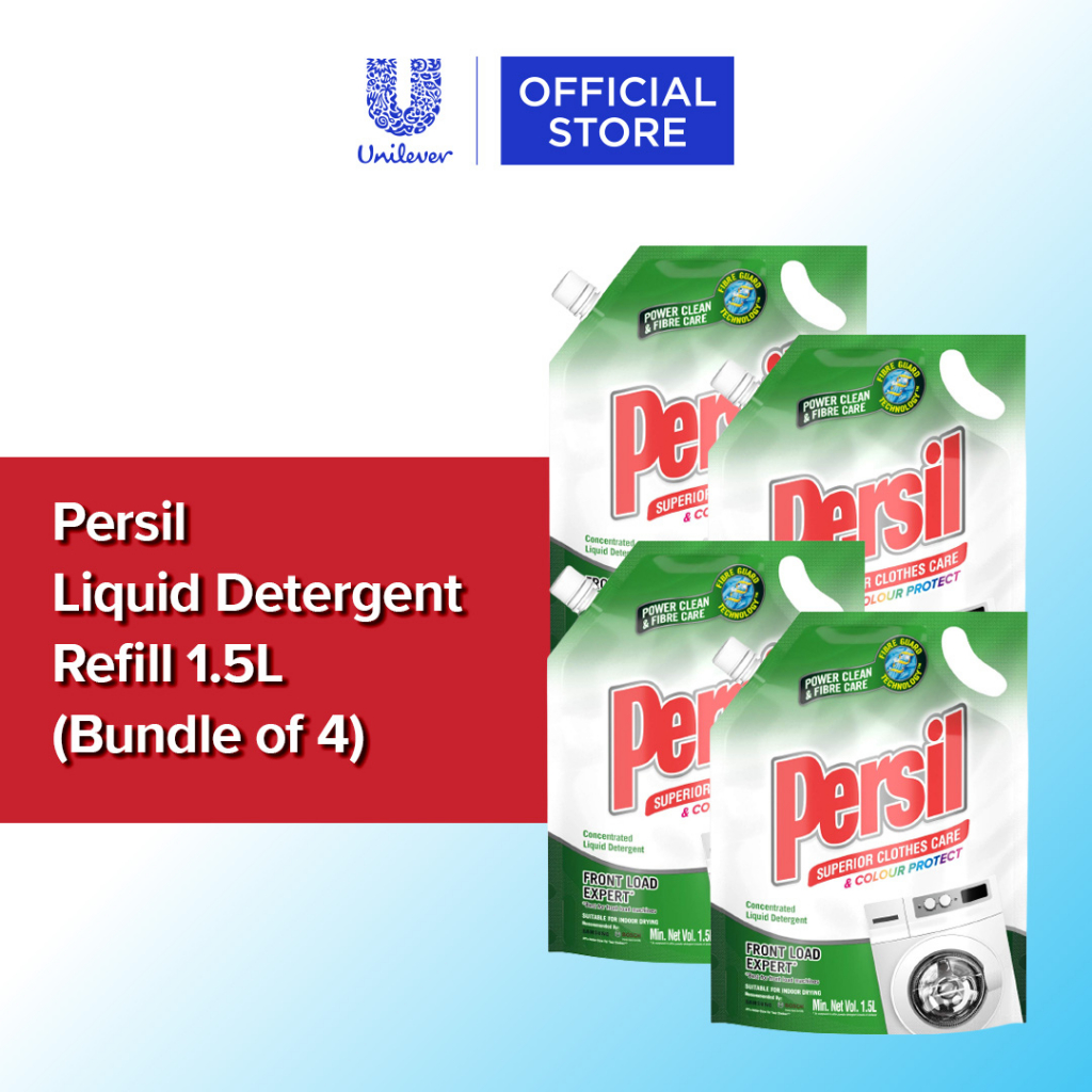 [Bundle of 4] Persil Liquid Detergent Refill 1.5L | Shopee Singapore