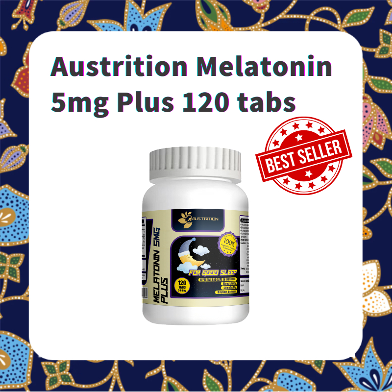 Austrition Melatonin 5mg Plus 120 tabs 好睡眠5mg+ 120片|Enhance Sleep ...