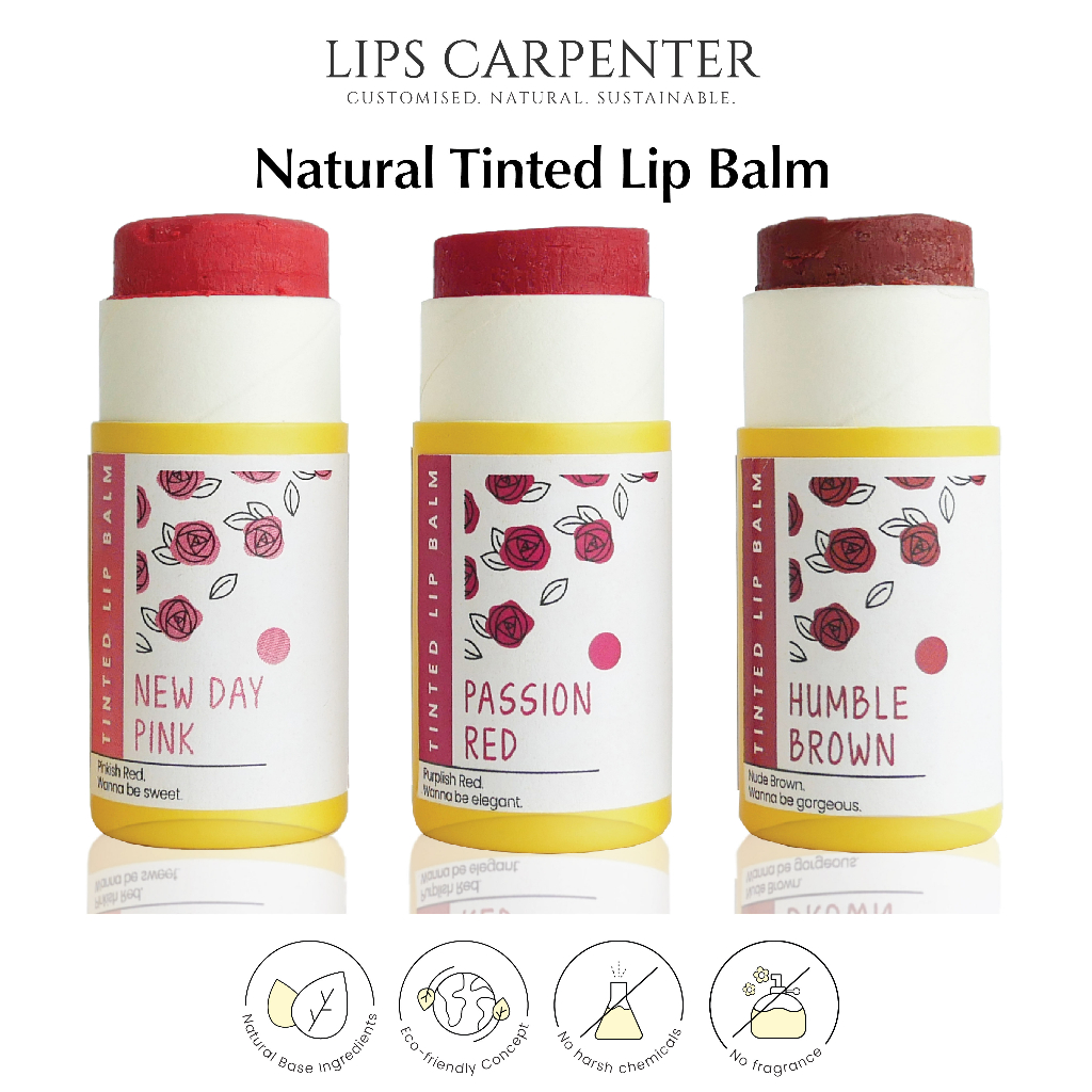 Lips Carpenter [Ready Stock] Moisturising Tinted Lip Balm 6g - Natural ...