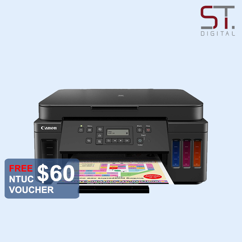 Canon PIXMA G6070 Refillable Ink Tank Wireless All-In-One with Fax ...