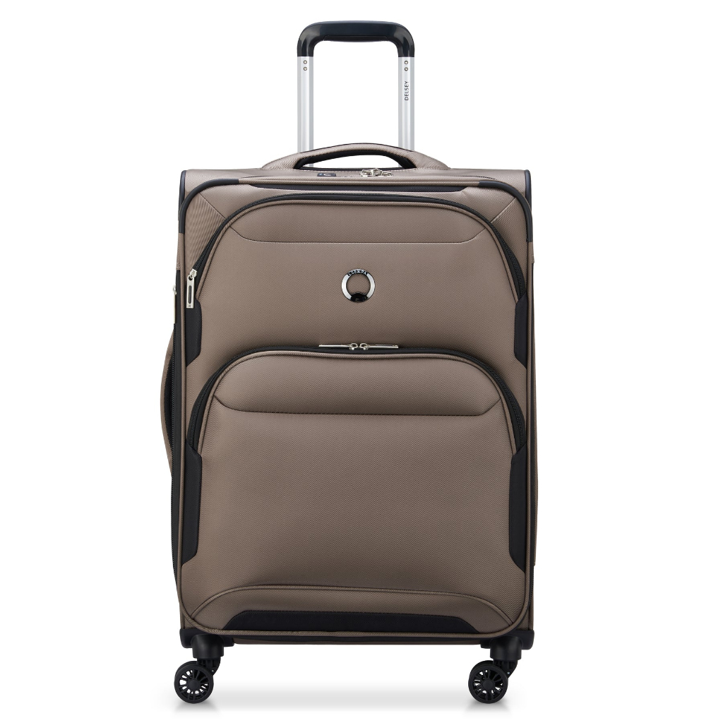 DELSEY Sky Max 2.0 ( 68cm Black)Expandable Soft Case Trolley Suitcase ...