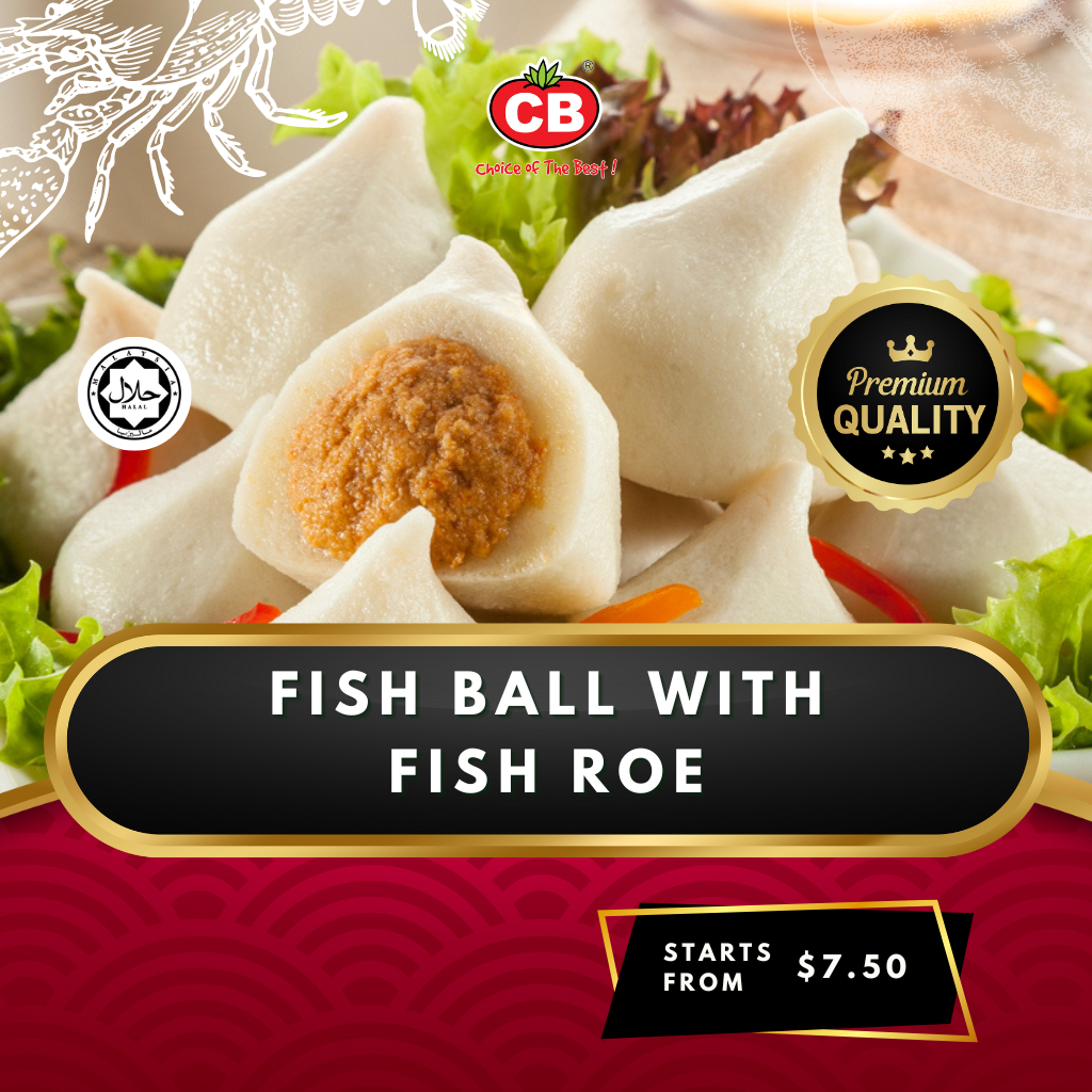[CB] Premium Fish Ball with Fish Roe - 500g / 1kg / 2.5kg | Steamboat ...