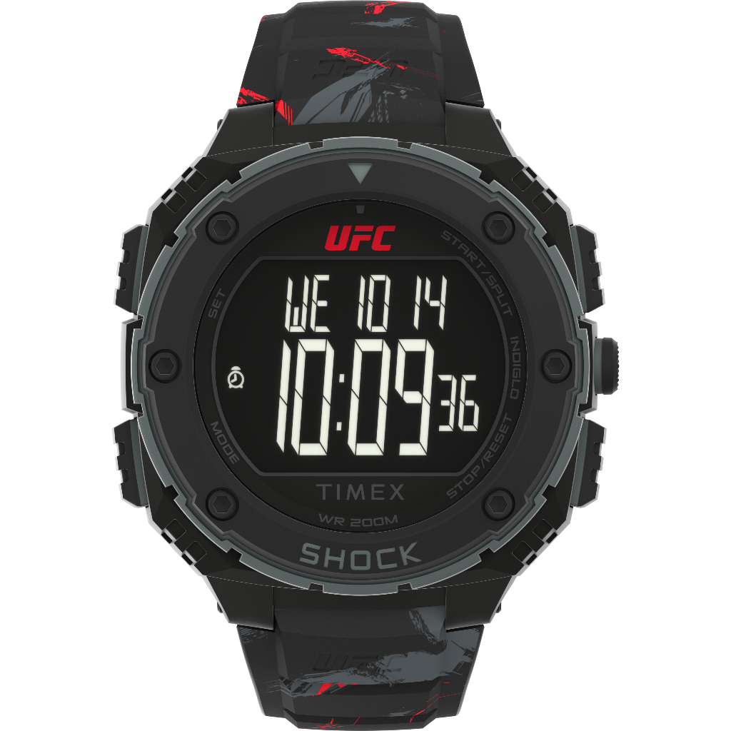 Timex UFC Shock XL Fight Week 50mm Resin Strap Watch - Black (TW2V85100 ...