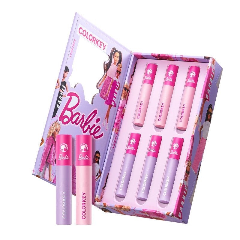 Colorkey X Elle Barbie Series Mini Airy Matte & Mirror Lip Glaze 6pcs ...
