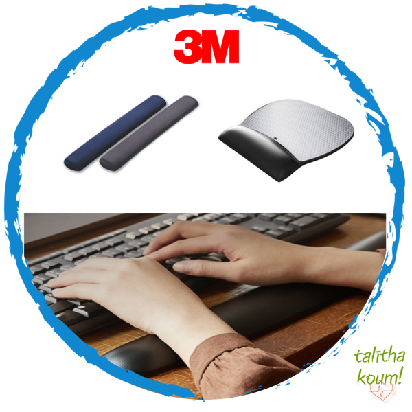 [3M] Wrist Keyboard Mouse Pad Wrist Comfort Pad Rest Gel Pad Desktop ...