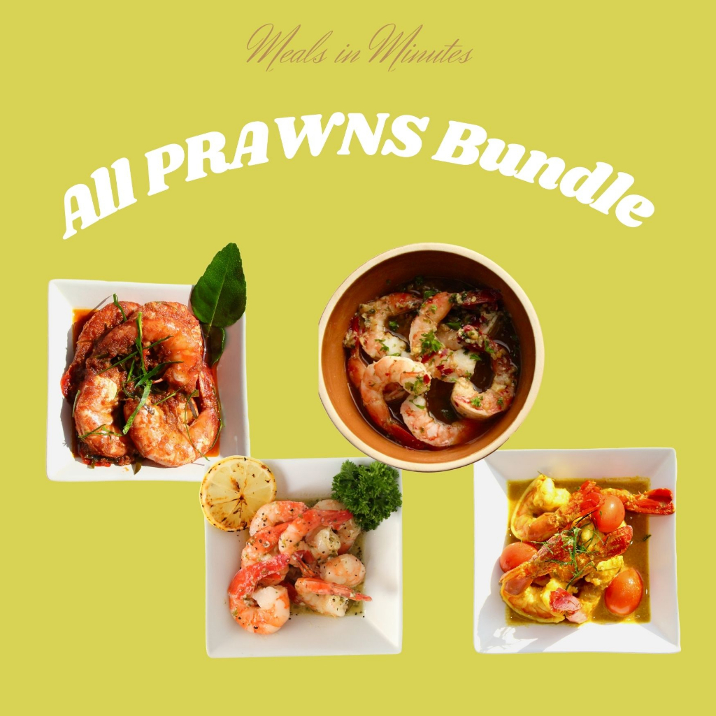 [Meals In Minutes] All Prawns Bundle (2x4 Prawn Meals) | Shopee Singapore