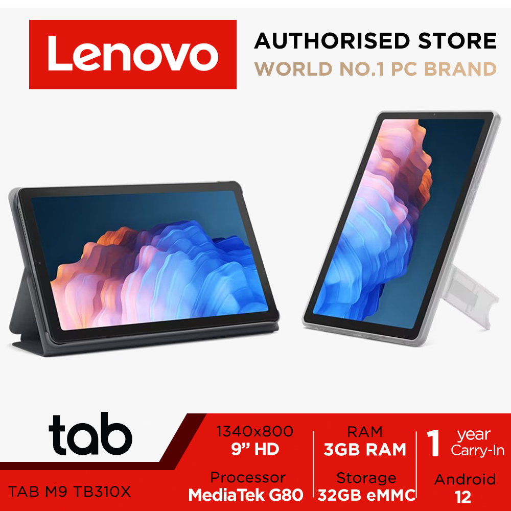 [Top Seller] Lenovo TAB M9 TB310XU | ZAC50160SG | 9" HD (1340x800) IPS ...