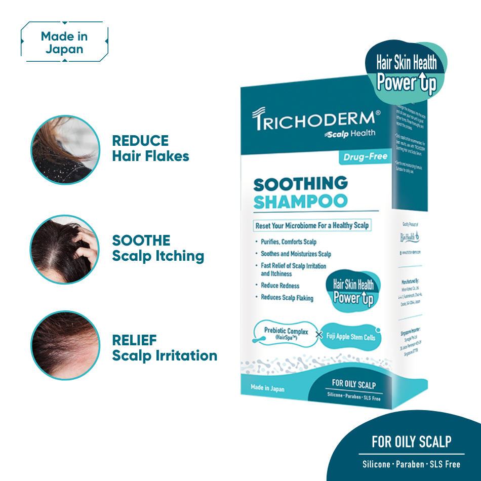 Trichoderm Soothing Oily Hair Shampoo 200mL | Shopee Singapore