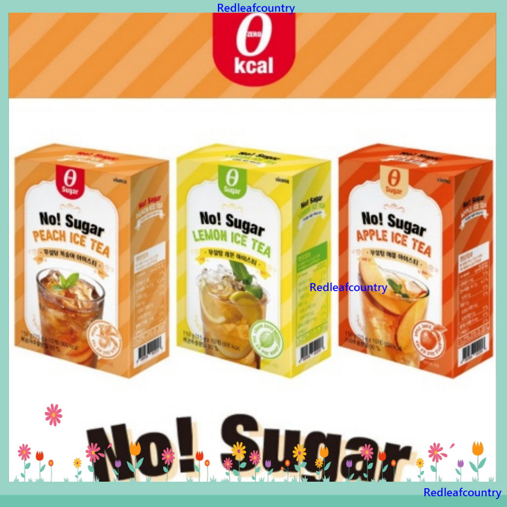 Zero Sugar Zero Calorie Ice Tea (15g*10T) 3 flavors /No-Box/ Sugar-free ...