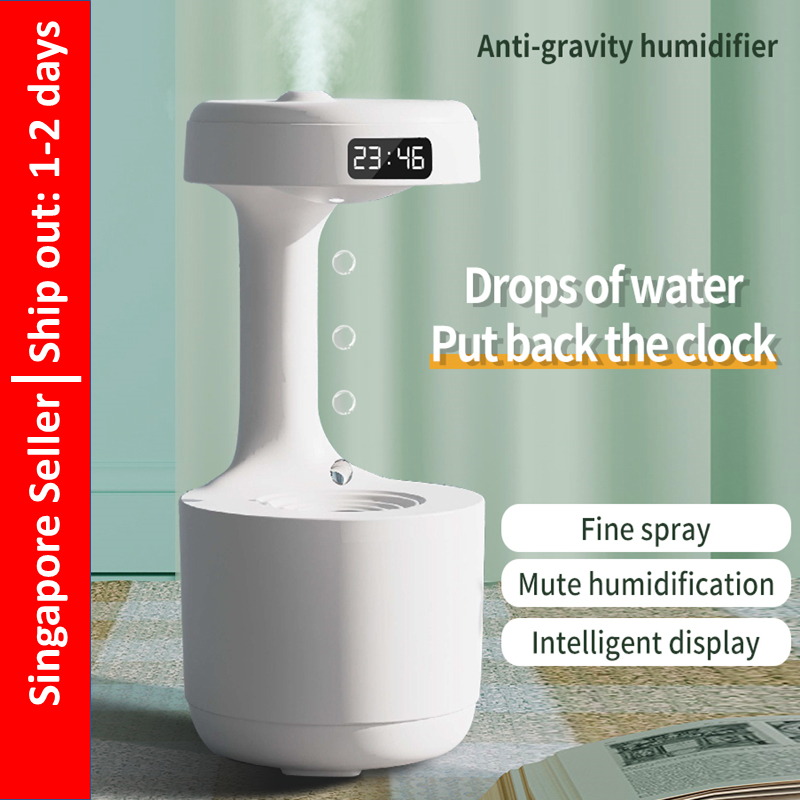 Anti-gravity Water Drop Humidifier with Light Air Humidifier for Home ...