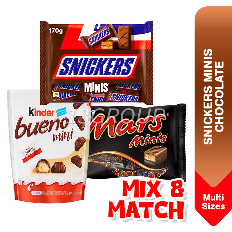 Snickers Minis Mars Kinder Bueno Mini / Chocolate Candy Bars Wafer ...