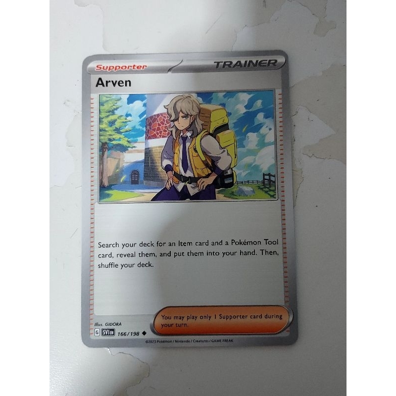 Pokemon arven supporter trainer scarlet and violet card | Shopee Singapore
