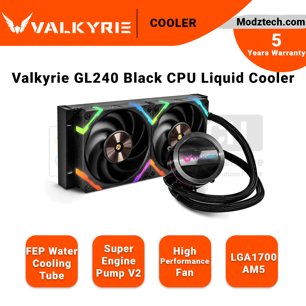 Valkyrie GL240 CPU Liquid Cooler (Super Engine Pump V2 | FEP Tubing ...