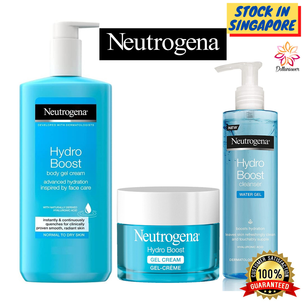 Neutrogena Hydro Boost Water Gel Cleanser / Gel Cream / Body Gel Cream ...