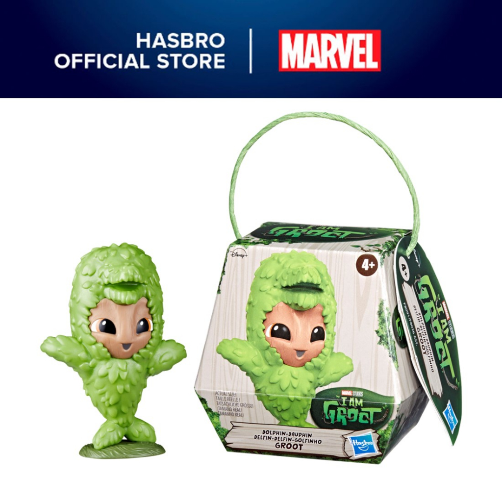 Marvel I Am Groot Figure Collection, Dolphin Groot, Mini Groot Action ...