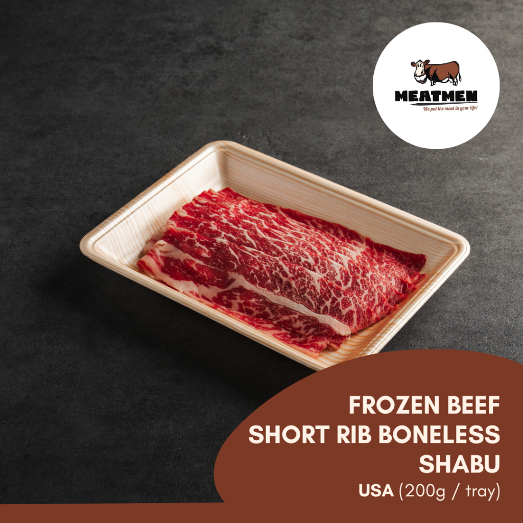 [FROZEN] USA PREMIUM BEEF SHORT RIB BONELESS SHABU-SHABU (200g ...