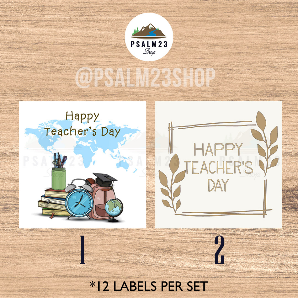 Happy Teachers Day Labels, Stickers Labels, Appreciation Day, Thank You ...