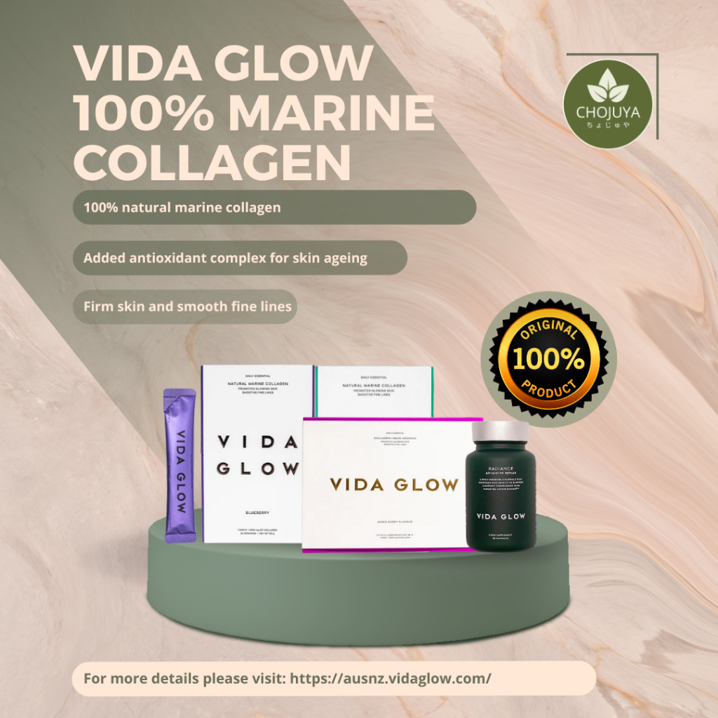 Vida Glow Natural Marine Collagen/ Radiance Capsules/ Collagen Liquid ...