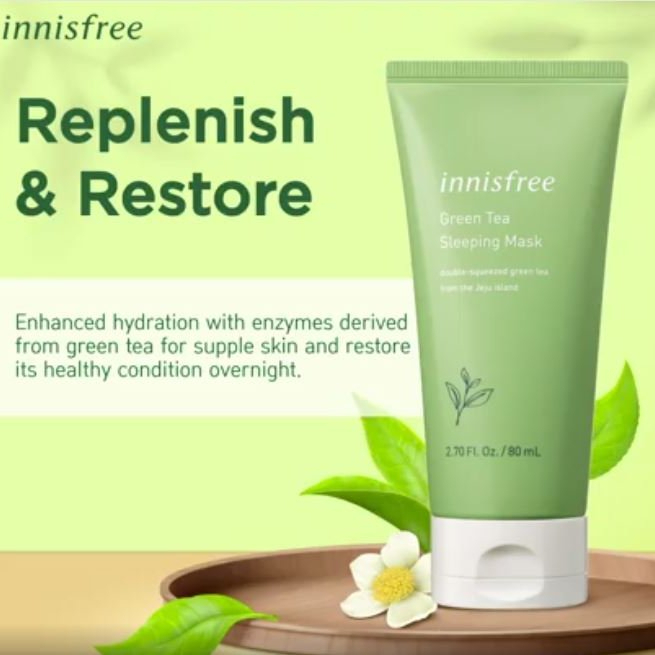 Innisfree Green Tea Sleeping Mask 80ml Green Tea Sleeping Mask 80ml ...