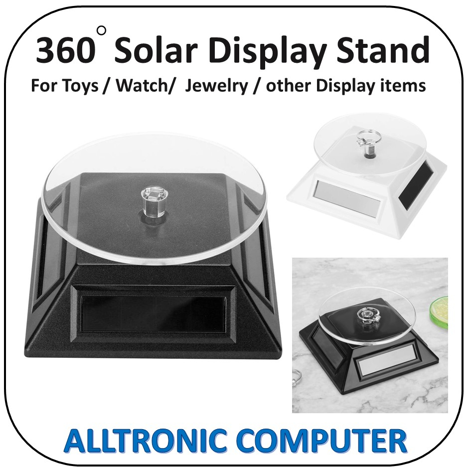 Solar Display Stand, Solar Showcase 360 Degrees Turntable Rotating ...