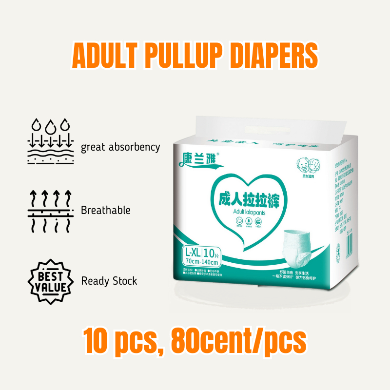 Adult Pullup Diaper 1pack 1000 Ml Breathable Singapore Ready Stock