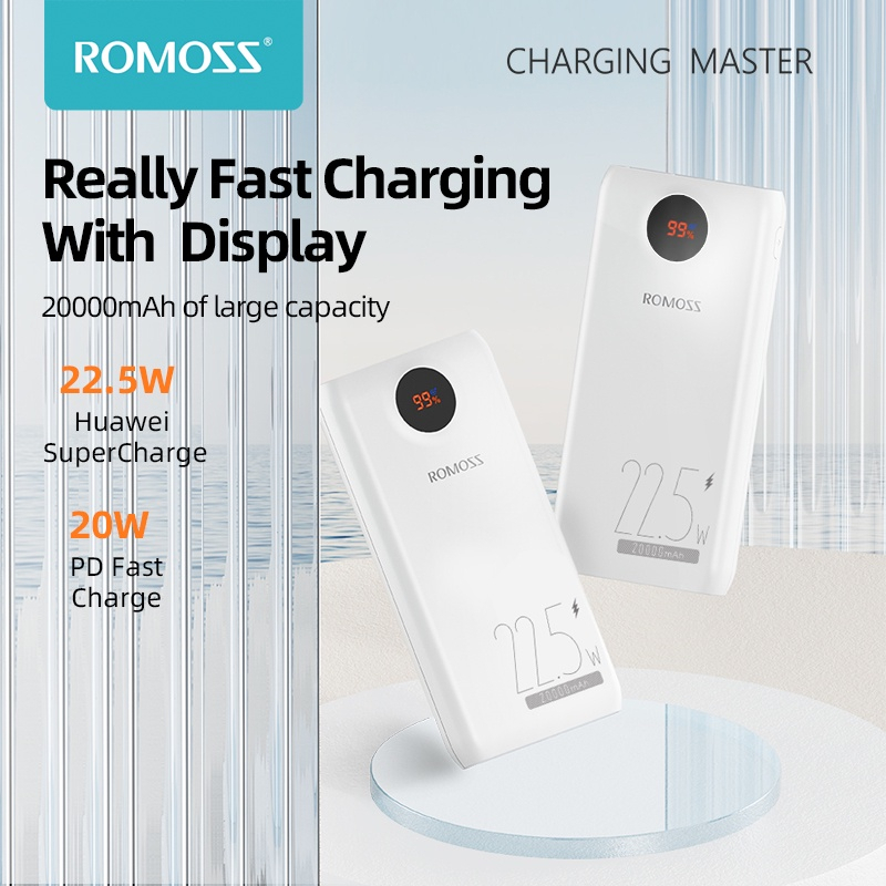 Romoss SW20PF 20000mAh Power Bank 22.5W Super Fast Charge 20WPD Two-way ...