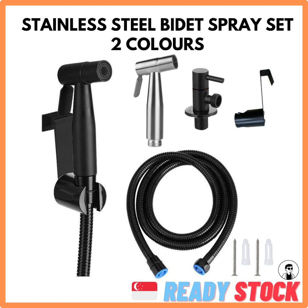 [SG] Stainless Steel Bidet Spray Set | Toilet Hand Spray | High ...