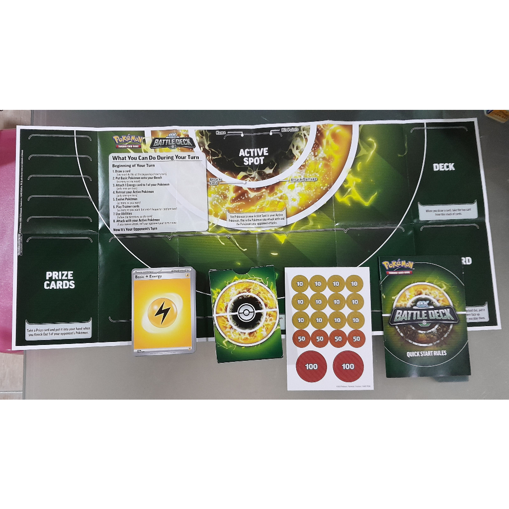 Pokemon TCG Lightning Type Starter Deck (Lightning Type playmat ...