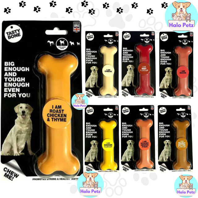 Tasty Bone [Large Breed] Flavor Nylon Bone Toy/Treats Bone for Dogs (7 ...